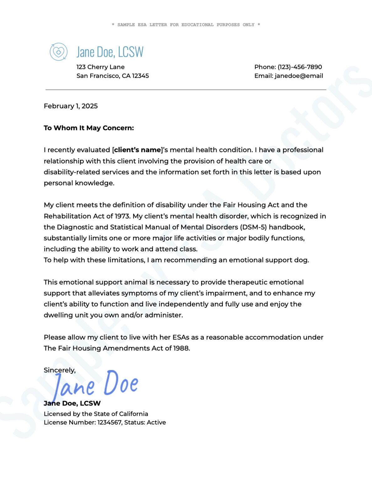 How to Know if Your ESA Letter is Legit - ESA Doctors