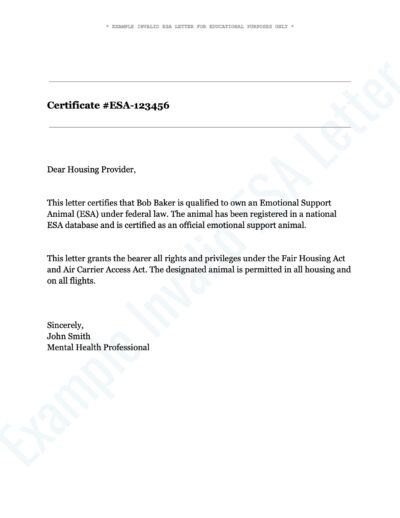 How to Know if Your ESA Letter is Legit - ESA Doctors