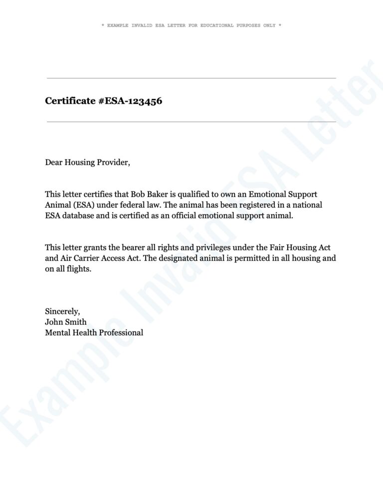 How to Know if Your ESA Letter is Legit - ESA Doctors