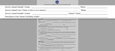 How to do The DOT & TSA Service Animal Form: Easy Guide
