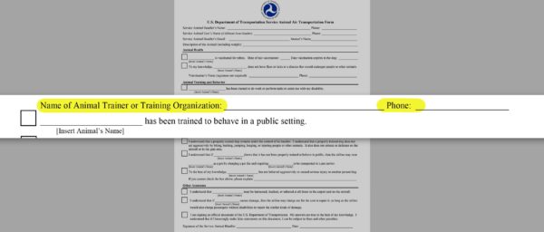 How to do The DOT & TSA Service Animal Form: Easy Guide