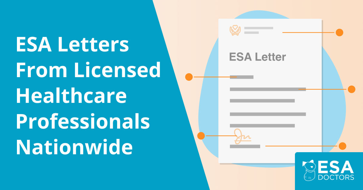ESA Letters Nationwide from Licensed Healthcare Professionals